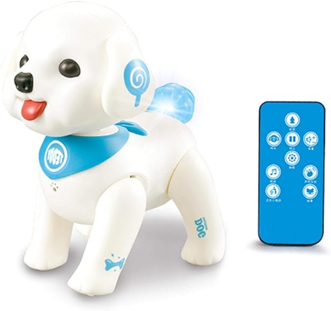 Buy Remote Control Robot Dog Toy, RC Robot Stunt Puppy Voice Control ...