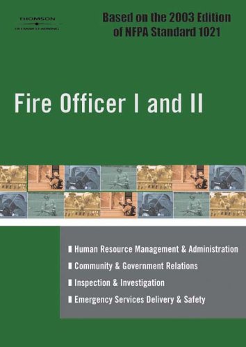 Fire Officer I and II DVD: Delmar, Cengage Learning : 9781401882938 ...