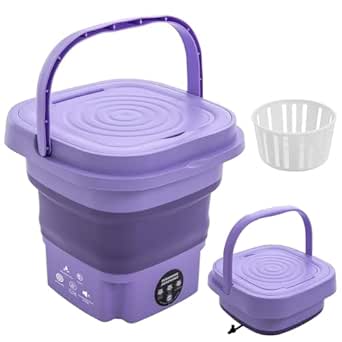 Portable Mini Washing Machine 9L – Upgraded Foldable Electric Washer ...