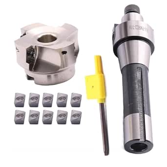 R8 FMB22 7/16-20 Shank Face End Mill Arbor and 2.48"/63mm Cutting ...