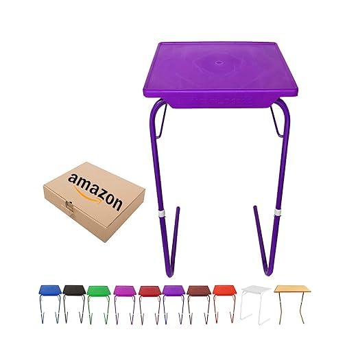 Honeysha Laptop Table Mate workspace Bed Table Matte Finish Plastic top ...