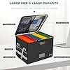 Amazon.com: Large File Box with lock, Fireproof File Box for Documents ...