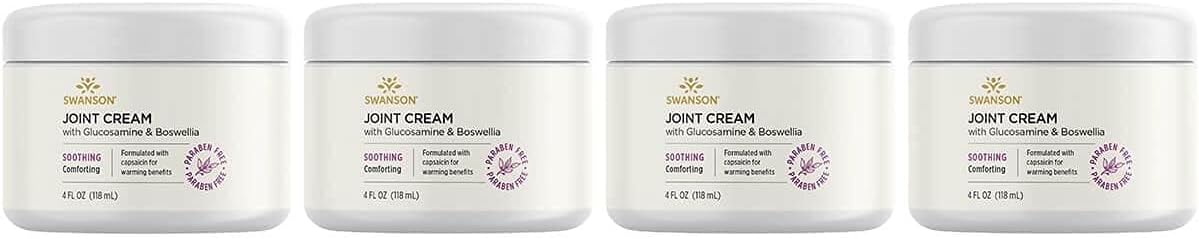 Amazon.com: Swanson Joint Cream with Glucosamine & Boswellia 4 fl oz ...