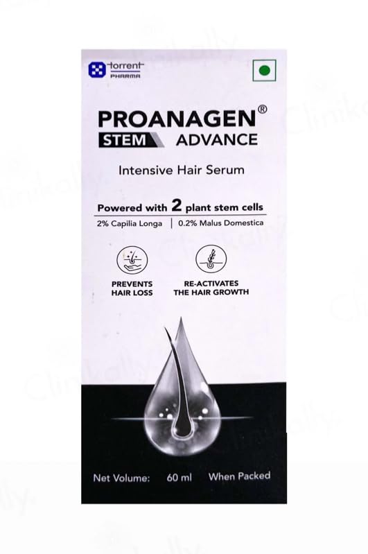 Buy Proanagen Stem Advance Intensive Hair Serum, 60ml, Plant Stem Cell ...