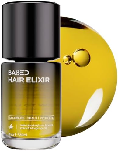 Amazon.com : BASED Hair Elixir - Weightless Shine Serum with Heat ...
