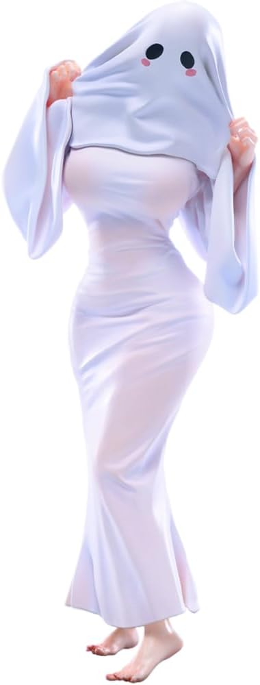 Amazon.com: HBGIAY Illustration Original Character Anime Figure Girl ...