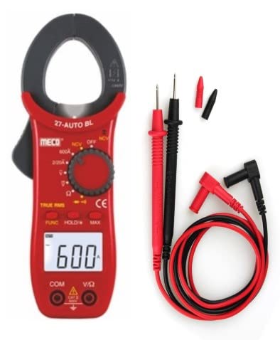 MECO Instrument 27 Auto BL 600A AC Auto Ranging 3½ Digit 2000 Counts ...