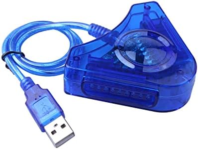 Amazon.com: VANJUNN USB Dual Player Converter for PS2 to PC Joypad Game ...