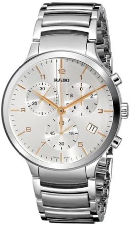 Amazon | ラドー Rado Men's R30122113 Centrix XL Chronograph Analog Display ...
