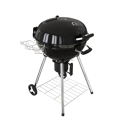 22 inch Premium Charcoal Grill, Outdoor Barbecue Kettle Grill, Smoker ...