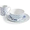 Amazon.com | Portmeirion Home Blue Indigo Dinnerware Set | 16 Piece ...
