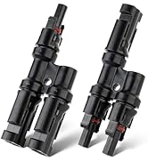 Amazon.com: Pjerjzn Solar Panel Connector 5 to 1 Solar Y Branch Solar ...