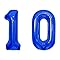 Amazon.com: 40 Inch Giant Navy Blue Number Balloon, Mylar Foil Helium ...