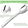 Amazon.com: Hunnycook 16-Pack Sporks, 7.2 Inch Sporks Stainless Steel ...