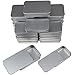 Amazon.com: Goodma 24-Pack Slide Top Rectangular Metal Tin Containers ...