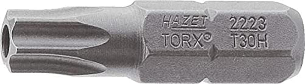 Hazet 2223-T30H 1/4" T30H Tamper-Torx Screwdriver Bit - Amazon.com