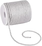 Amazon.com: PH PandaHall 5mm 18 Yards Twisted Gold Rope Nylon Cord Trim ...