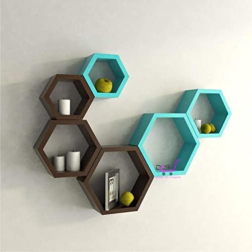 Dream Arts Shoppee Engineered Wood Floating Wall Shelves Home ...