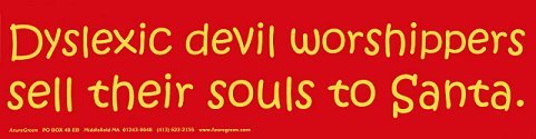 Amazon.com: Dyslexic Devil Worshippers Sell Their Souls to Santa ...