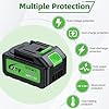 Amazon.com : 21V MAX - 4.0Ah Lithium - Lon Battery, Extended Runtime ...