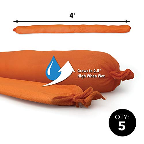 Quick Dam Indoor Water Barriers 5 Pack - 4ft, Biodegradable - Future of ...