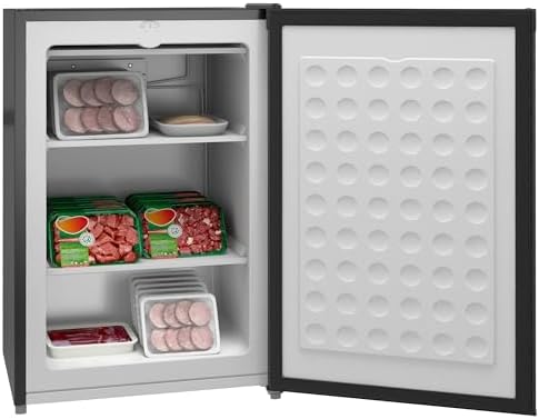 Amazon.com: KUPPET Compact Upright Freezer, Single Door, Reversible ...