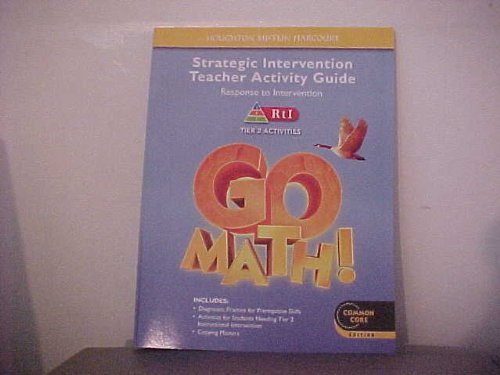Amazon.com: Go Math!: Strategic Intervention Teacher Activity Guide ...