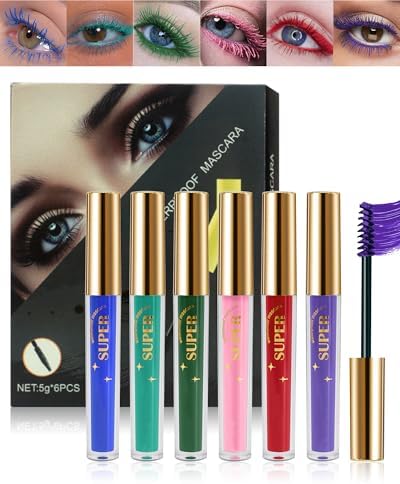 Amazon.com : Joyeee Colored Mascara, 6 Colors Colorful Mascara Set ...