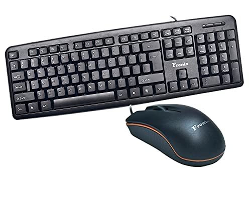 Wired Keyboard and Mouse Combo Set | Slim, Flat & Quiet, Ergonomic Full ...