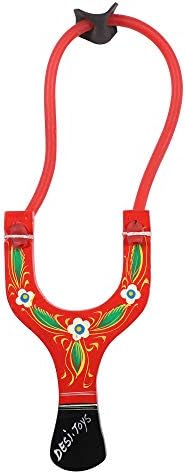 Desi Toys Wooden Slingshot | Traditional Gulel Catapult for Sports ...