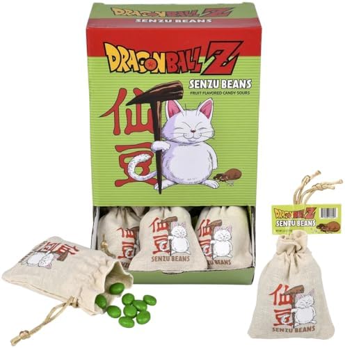 Amazon.com : Boston America Dragonball Z Senzu Beans Candy Collectible Korin Drawstring Bag with ...