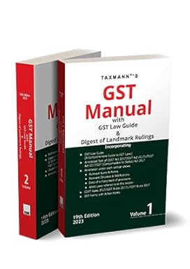 Buy Taxmann's GST Manual with GST Law Guide & Digest of Landmark ...