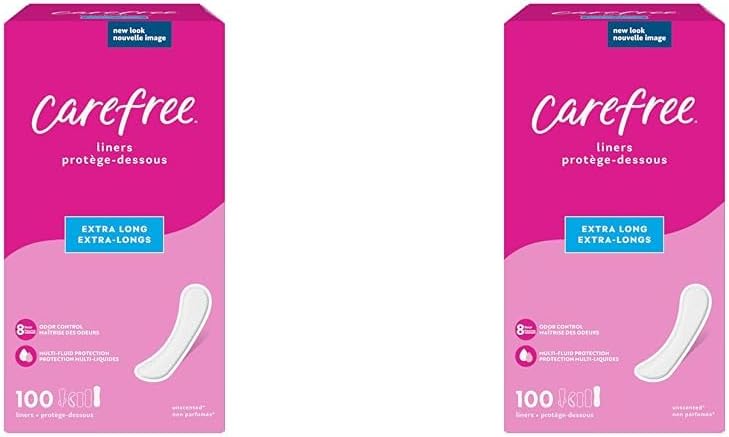 Amazon.com: Carefree Panty Liners, Extra Long Liners, Unwrapped ...