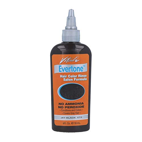 Amazon.com : Vitale Evertone Hair Color Rinse JET BLACK : Chemical Hair ...
