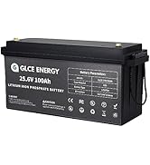 Amazon.com: GLCE ENERGY 24V 100Ah LiFePO4 Lithium Battery, Rechargeable ...