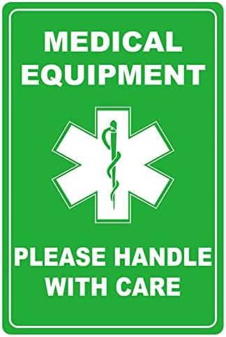 Medical Equipment Sticker,2x3 inch 8pcs Medical Equipment Alert Please ...