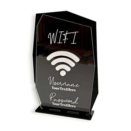 Personalised WiFi Sign, Guest Wi-Fi Signage, Password Network Username ...