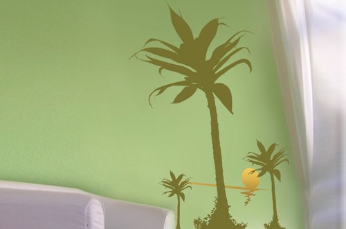 Surface Collective Las Palmas Wall Decal, Olive Green/Gold : Amazon.in ...