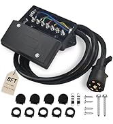Amazon.com: GLUWPA 7 Pin Trailer Junction Box - Waterproof 7 Way ...