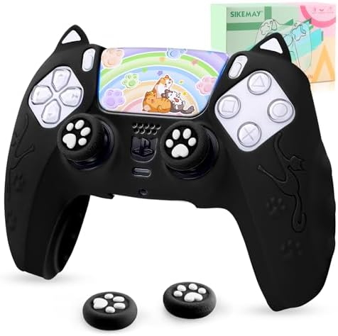 Amazon.com: SIKEMAY Cute Cat Paw PS5 Controller Skin, PS5 Cover Case ...