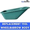 Wheelbarrow Tray Replacement Wheelbarrow Body Pan - 110L Capacity ...