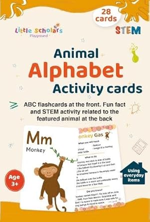 Animal Alphabet Activity Cards: 2 (STEM Activity Cards) : Little ...