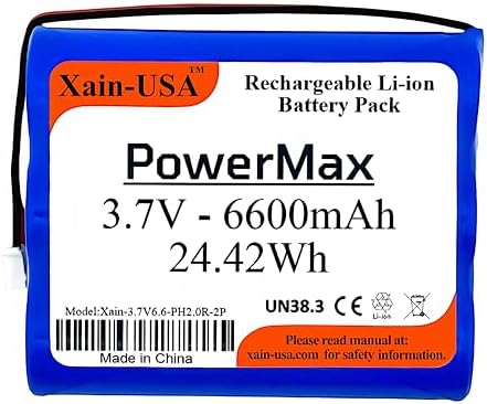 Amazon.com: 18650 3.7V 6600mAh 1S3P Rechargeable Li-ion Battery Pack ...