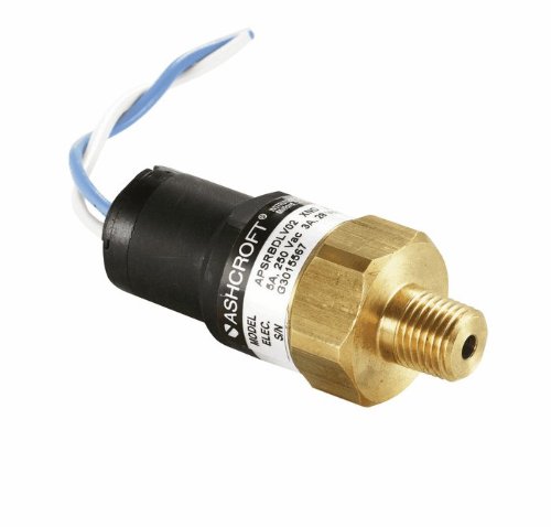 Pressure Switch, Brass, 0 To 30 PSI; 1/4" NPT(M): Science Lab Supplies ...