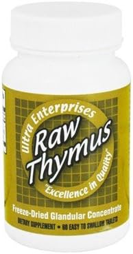 Amazon.com: Ultra Glandulars Raw Thymus Tablets, 200 Mg, 60 Count ...
