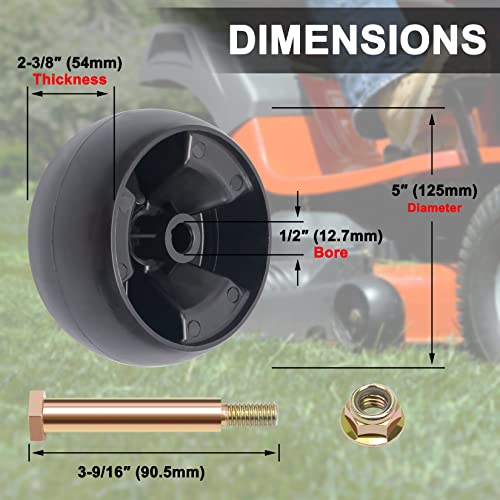 Snapklik.com : KOOTANS Deck Wheels Replace For Cub Cadet Troy Bilt Craftsman MTD 734-04155 Toro ...