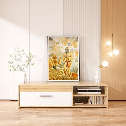Lord Krishna Ji Poster | Mahabharat Geeta Gyan Poster | Bhagavad Gita ...