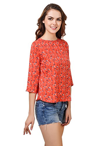 Buy TUSI Women's Top (TI-ORANGE-90-M_Orange_Medium) at Amazon.in