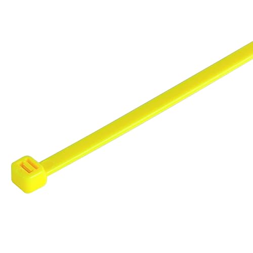 Snapklik.com : 8 Inch Yellow Zip Ties, 100 Pack, 50lb Strength, UV ...