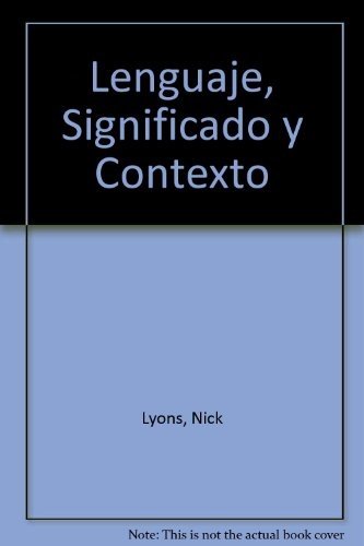 Lenguaje, significado y contexto / Language, Meaning and Context ...